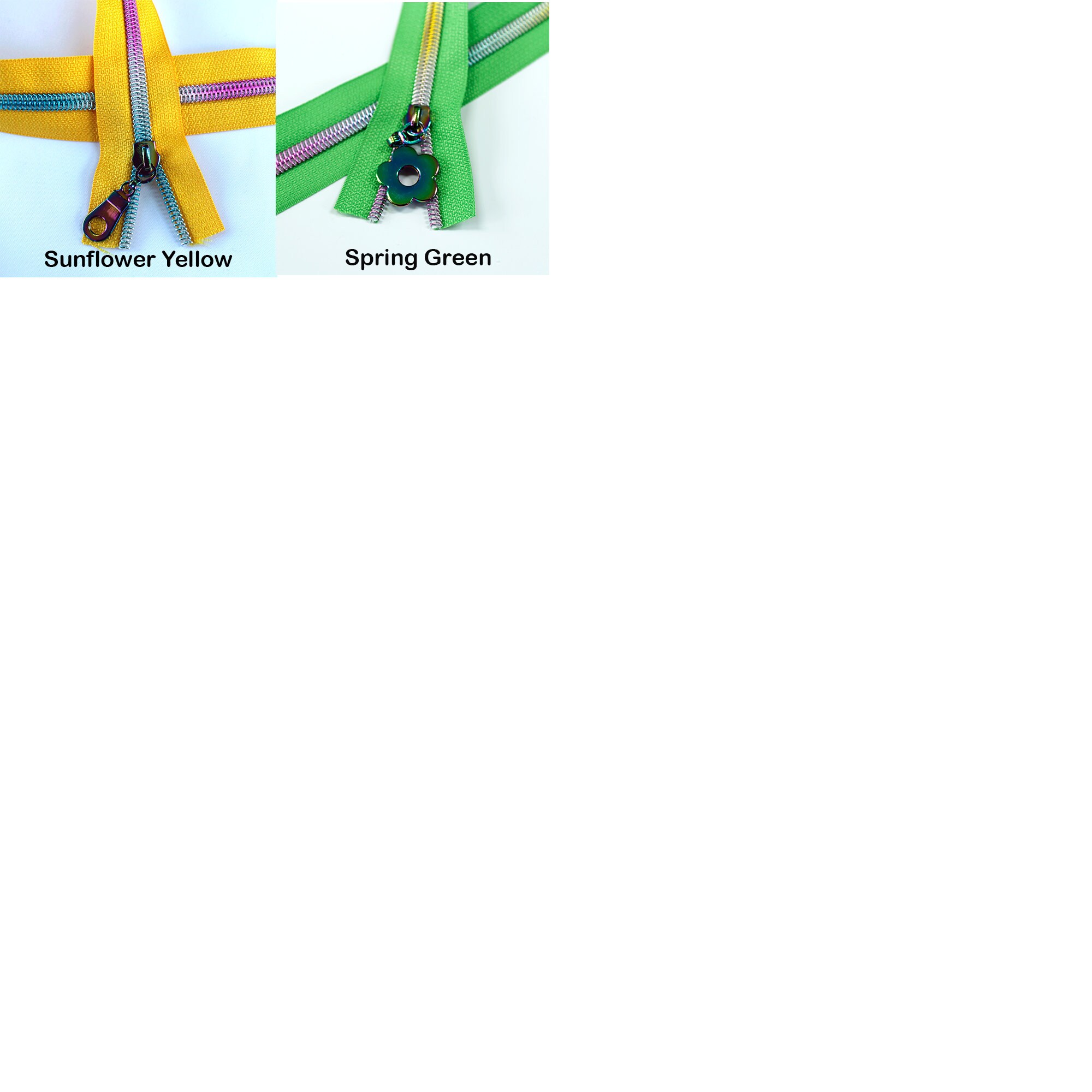 RAINBOW Coil Nylon Coil Zippers Kits, #5 Zipper Tape, Bag Zippers ...