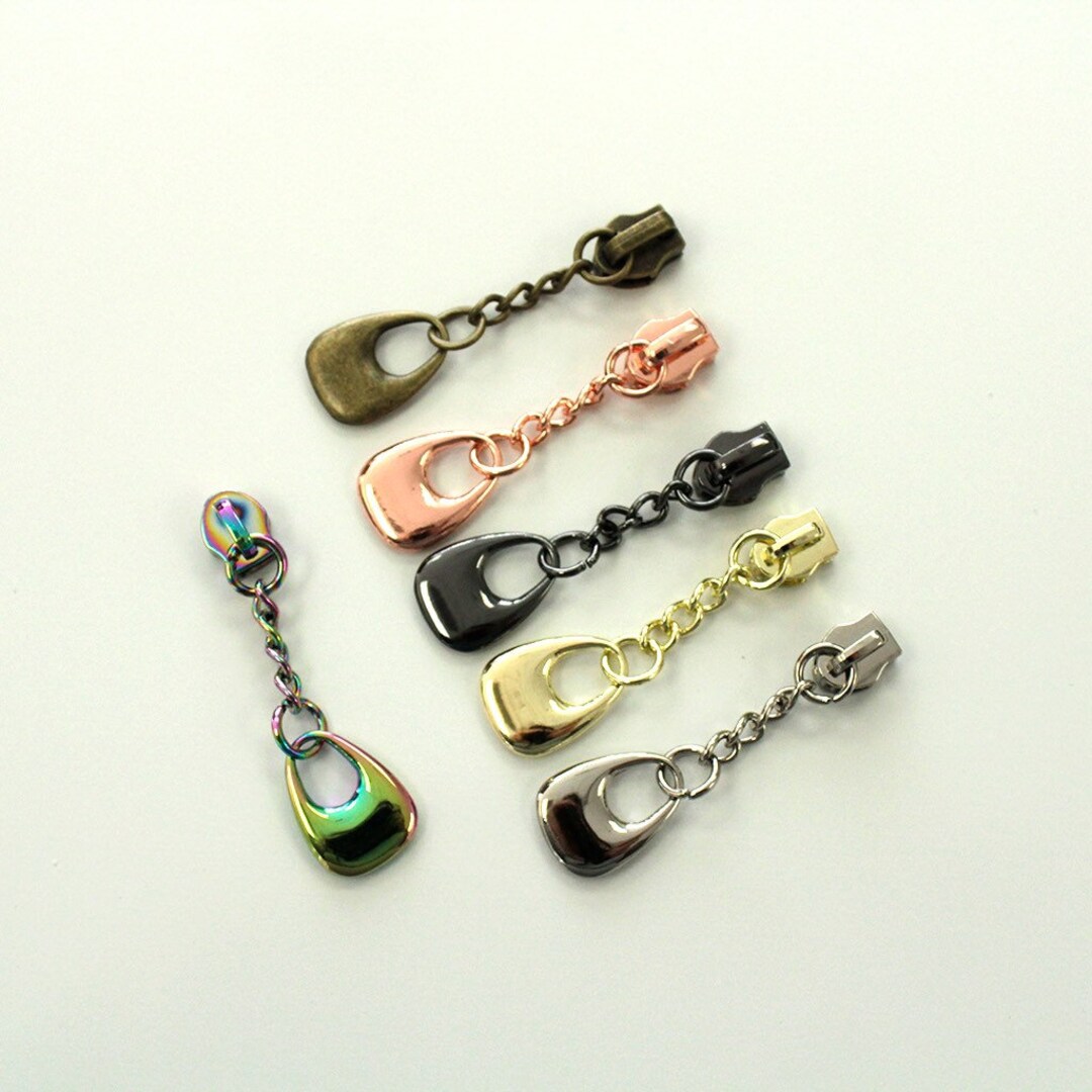 Size #5 Chain Droplet Zipper Pulls, Zipper Pulls, Purse Zipper Pulls - Etsy
