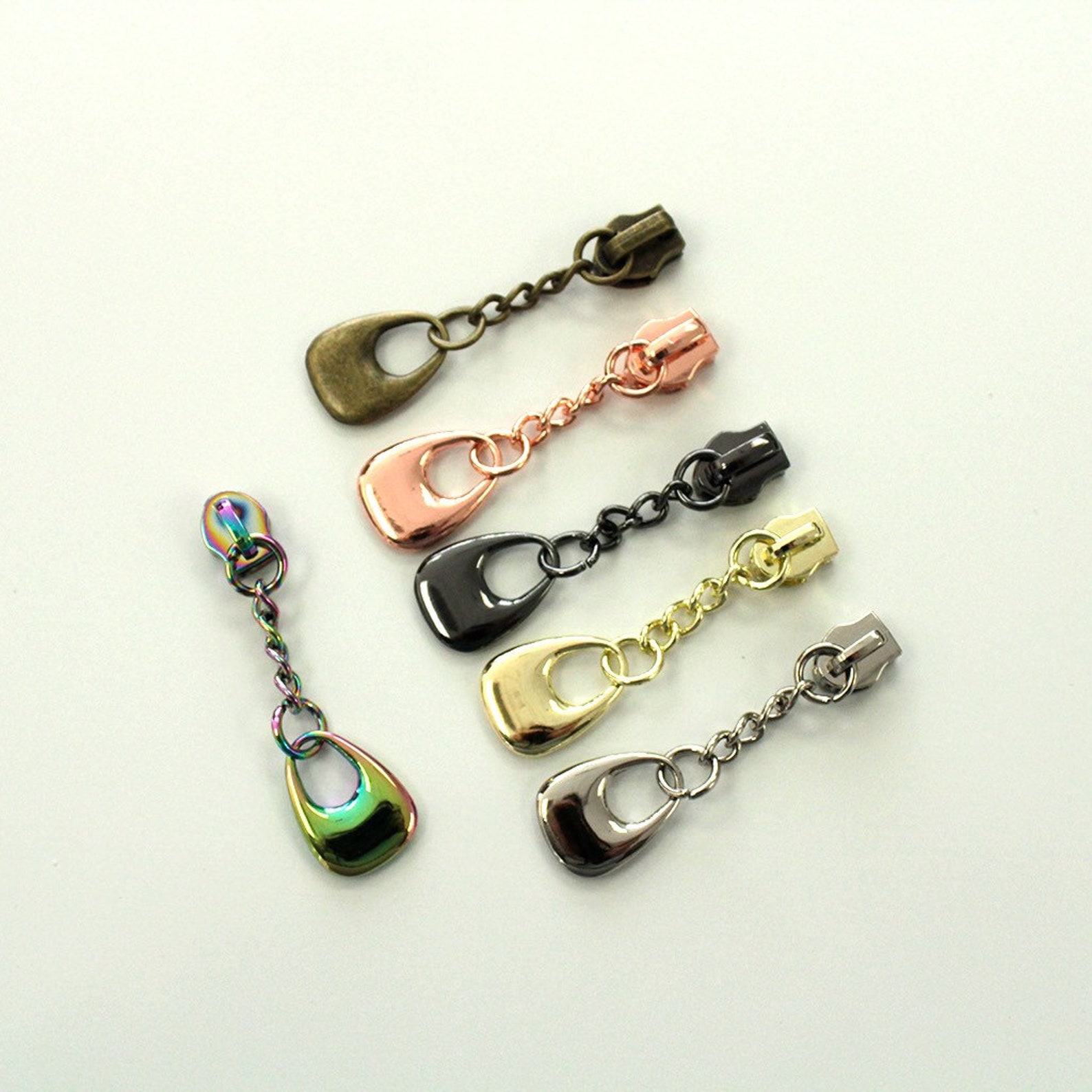 Size 5 Chain Droplet Zipper Pulls Zipper Pulls Purse Zipper - Etsy