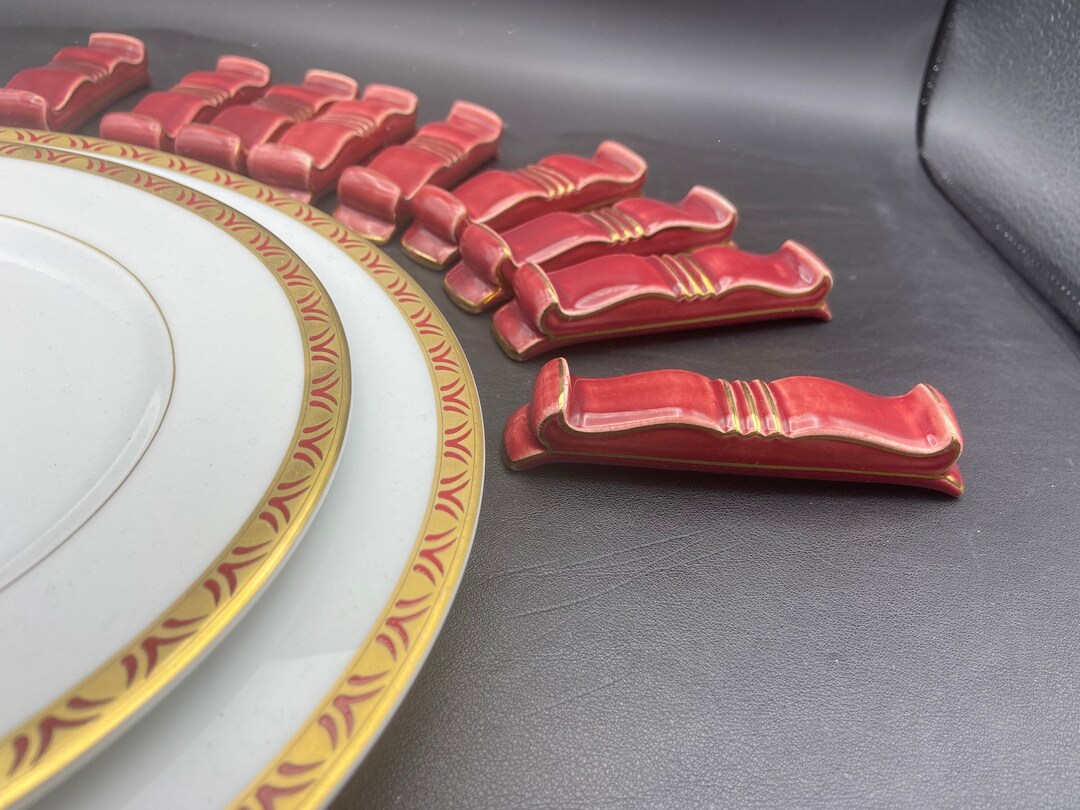11 Vintage French Ceramic Knife Rests. Table Decor in Baroque - Etsy