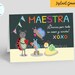 Spanish Teacher Thank You Gracias Maestra Card Printable With Cute Bugs ...