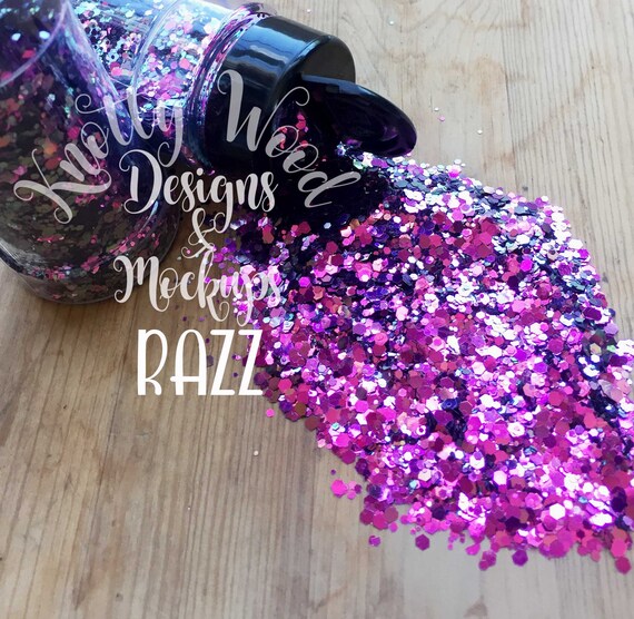 Razz Color Shift Glitter Pink Chameleon Chunky Mix Glitter | Etsy