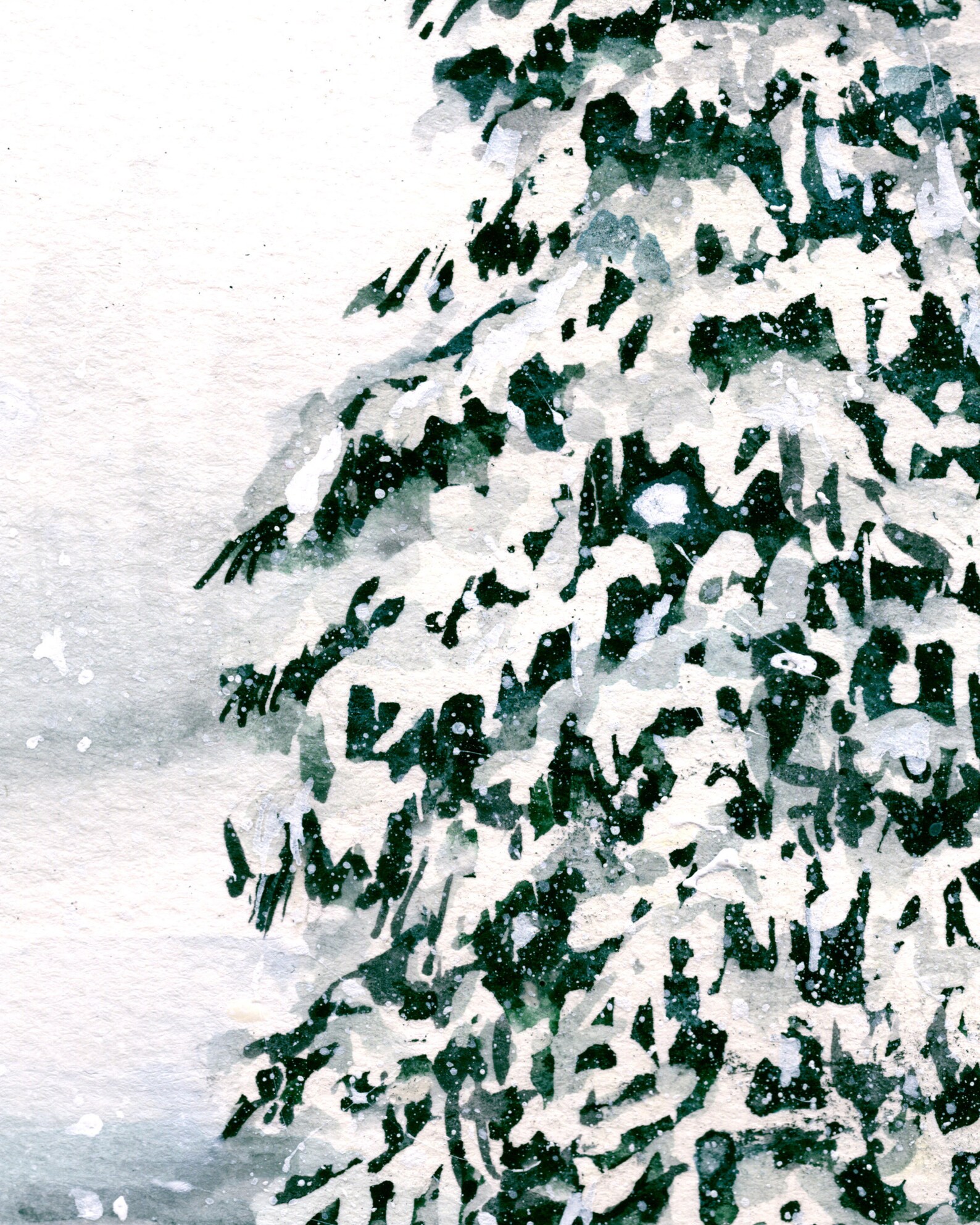 Winter Watercolor Winter Wonderland Winter Painting - Etsy