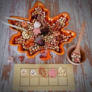 Seasonal Leaf Sensory Bin Reggio Inspired Fall Loose Parts Tray ...