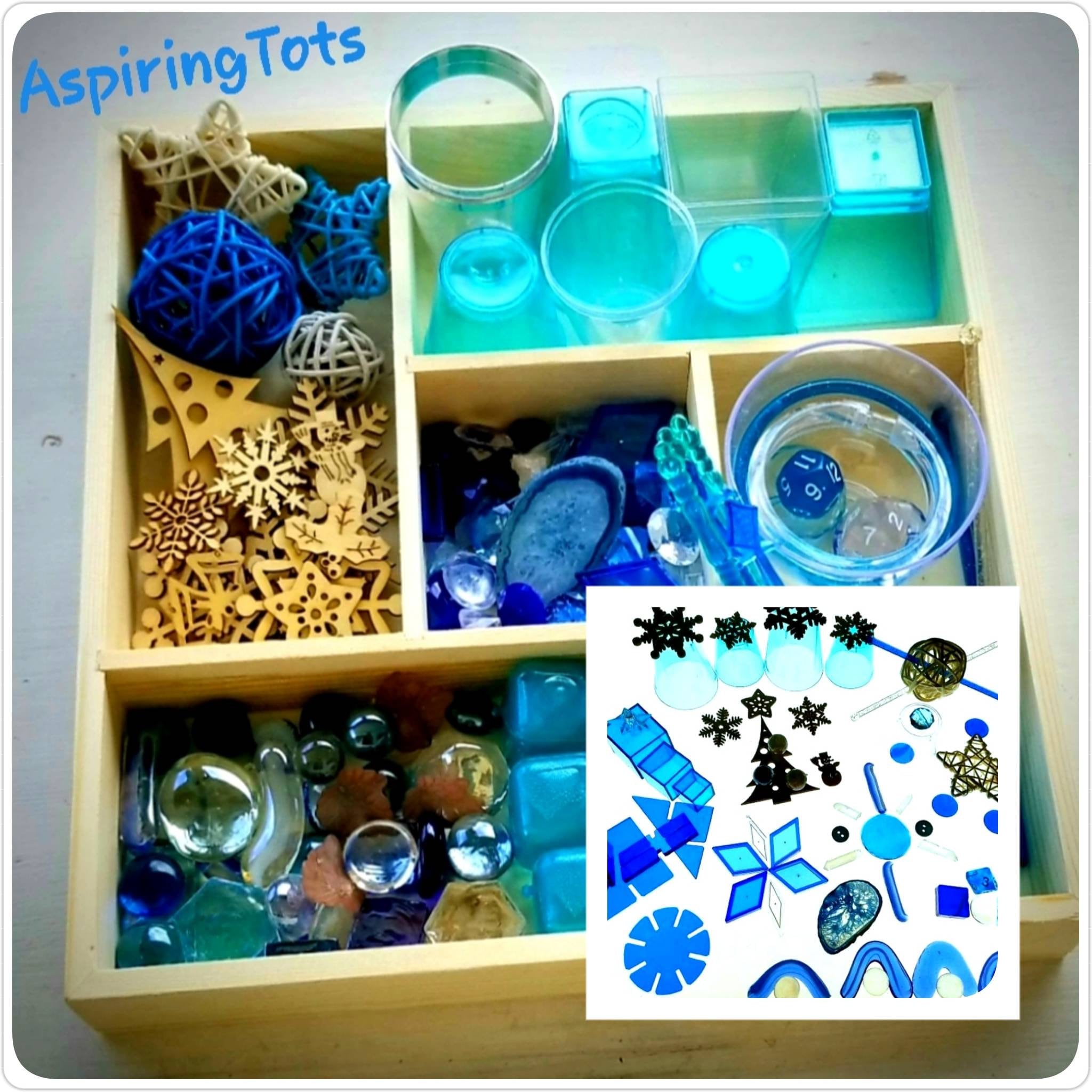 Winter Reggio Inspired Light Table Translucent Loose Parts - Etsy