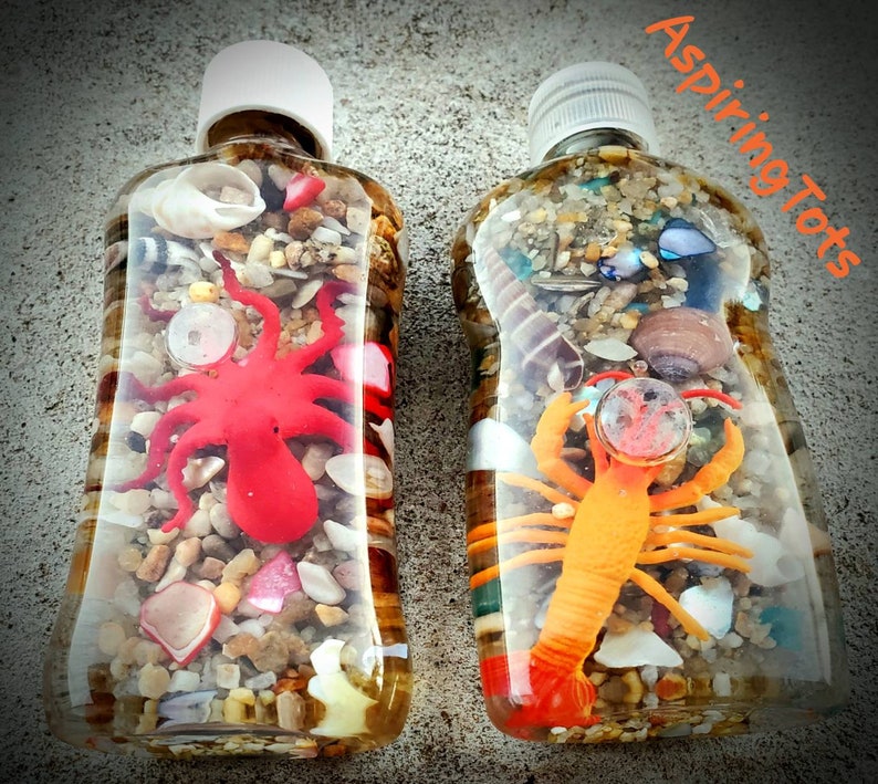 Small Ocean Sensory Bottle Under the Sea Quiet Bottle/ Time - Etsy