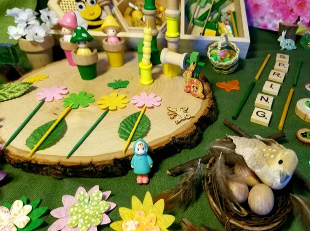 Spring Loose Parts Play Set: Montessori Seasonal Learning Activity ...