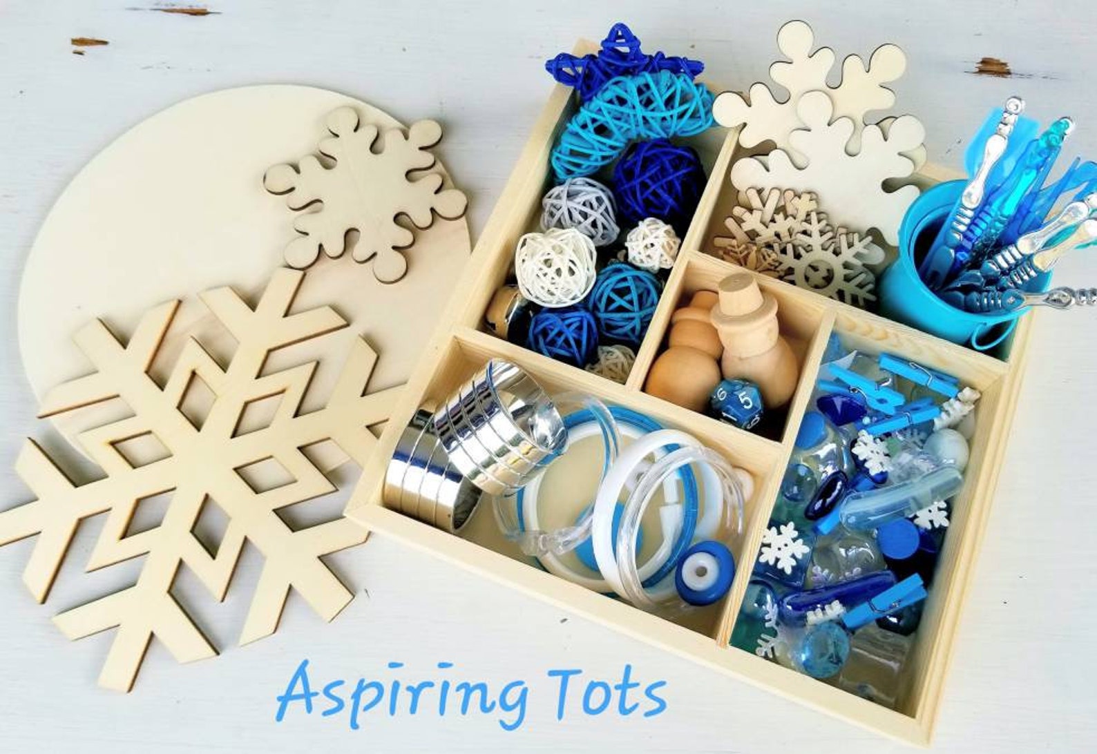 Snowflake Winter Reggio Emilia Inspired Loose Parts Montessori - Etsy