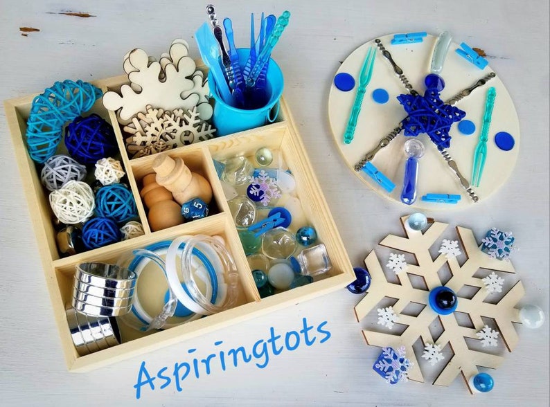 Snowflake Winter Reggio Emilia Inspired Loose Parts Montessori - Etsy