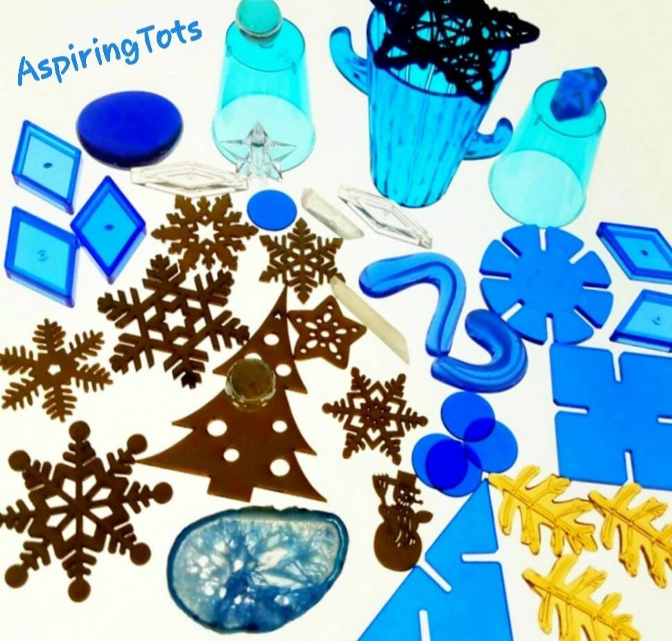 Winter Reggio Inspired Light Table Translucent Loose Parts | Etsy