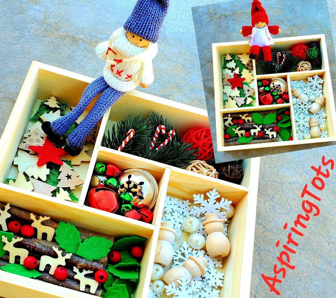 Wooden Winter Reggio Emilia Inspired Loose Parts Montessori Seasons ...