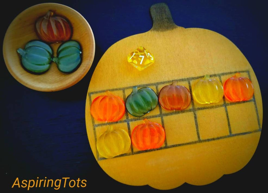 Fall Pumpkin Ten Frame Preschool Counting, Sensory Math Activity ...