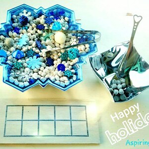 Winter Snowflake Sensory Bin Math Ten Frame Reggio Emilia Inspired ...