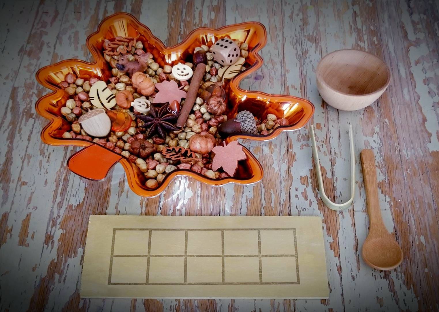Seasonal Leaf Sensory Bin Reggio Inspired Fall Loose Parts - Etsy