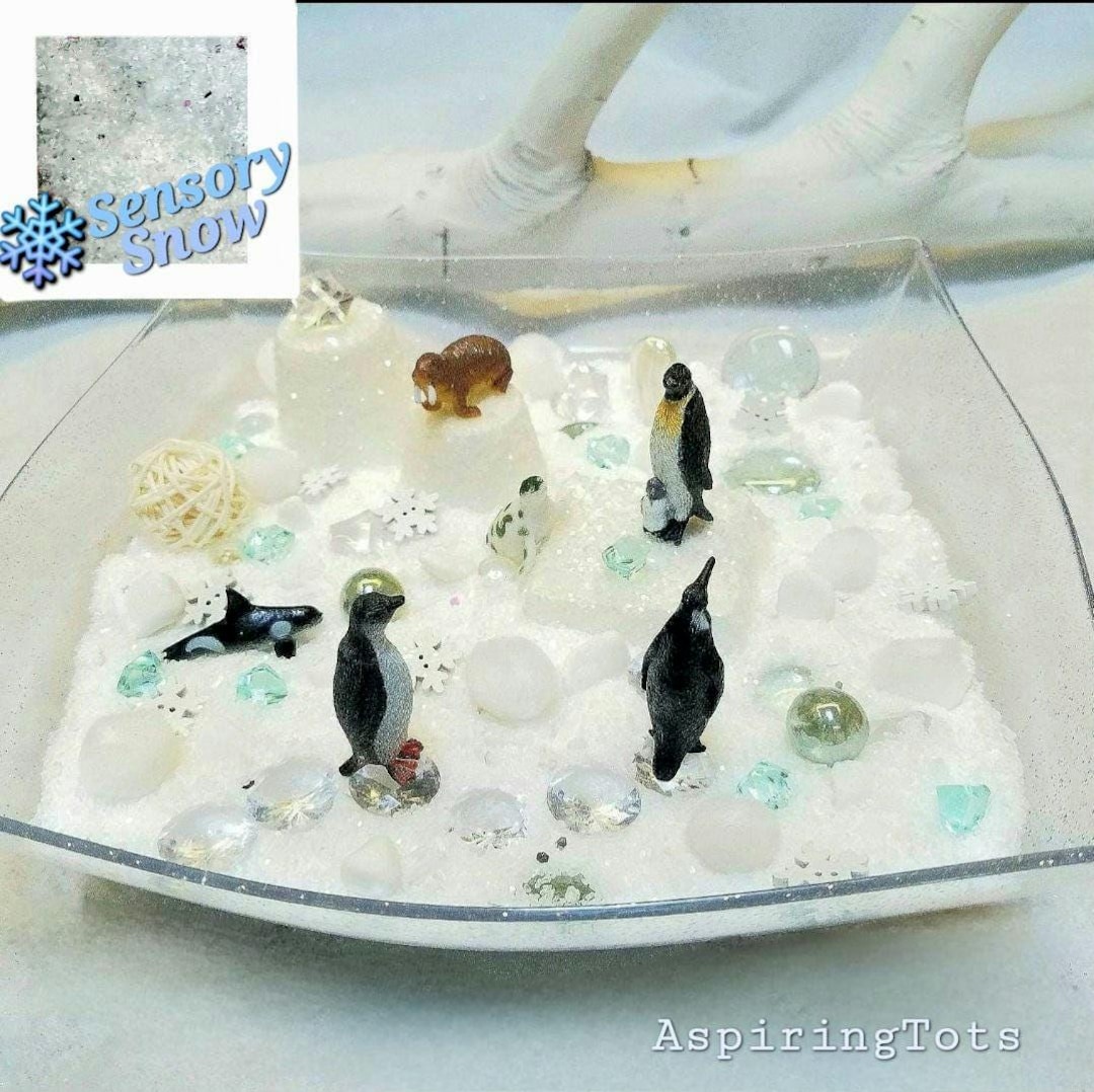 Buy Winter Sensory Bin: Arctic Animals, Snow, and Icebergs, Waldorf ...