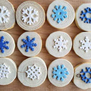 Snowflake Memory Matching Holiday Match up Montessori Waldorf ...