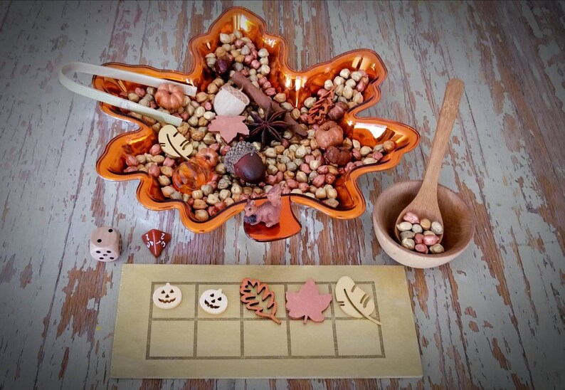 Seasonal Leaf Sensory Bin Reggio inspired Fall Loose Parts | Etsy