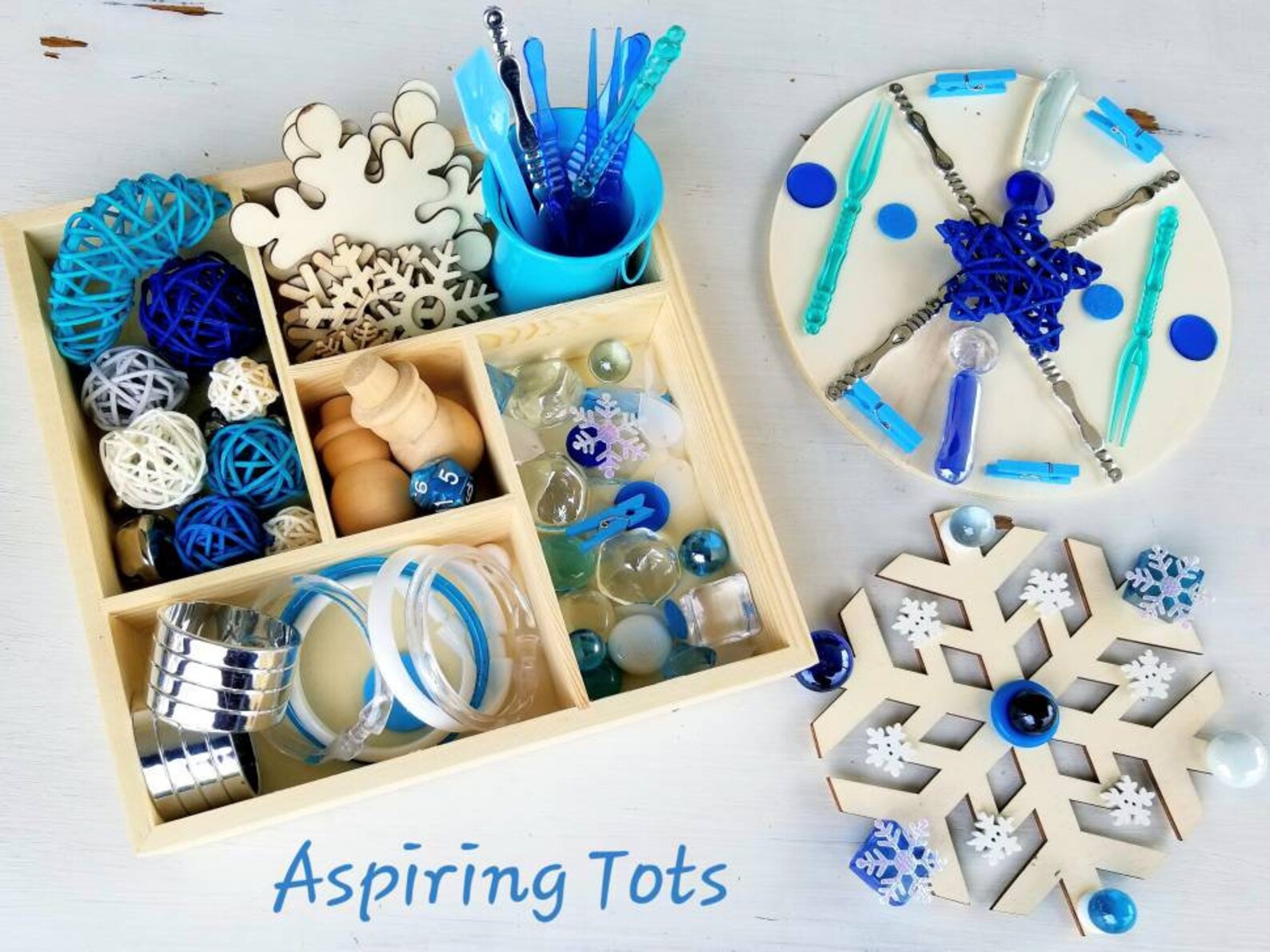 Snowflake Winter Reggio Emilia Inspired Loose Parts Montessori - Etsy