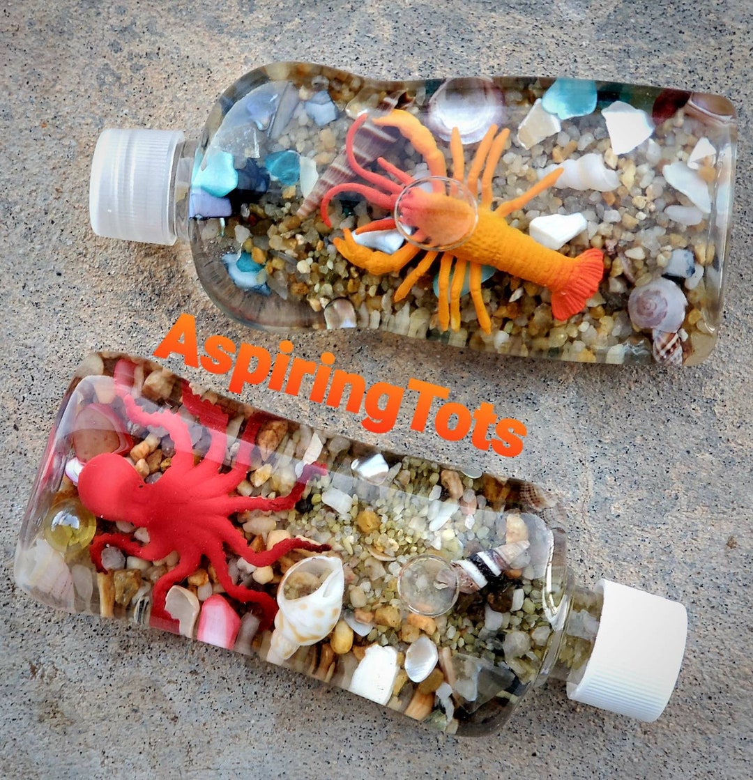 Small Ocean Sensory Bottle/ Under the Sea Quiet Time Redirect Calm ...