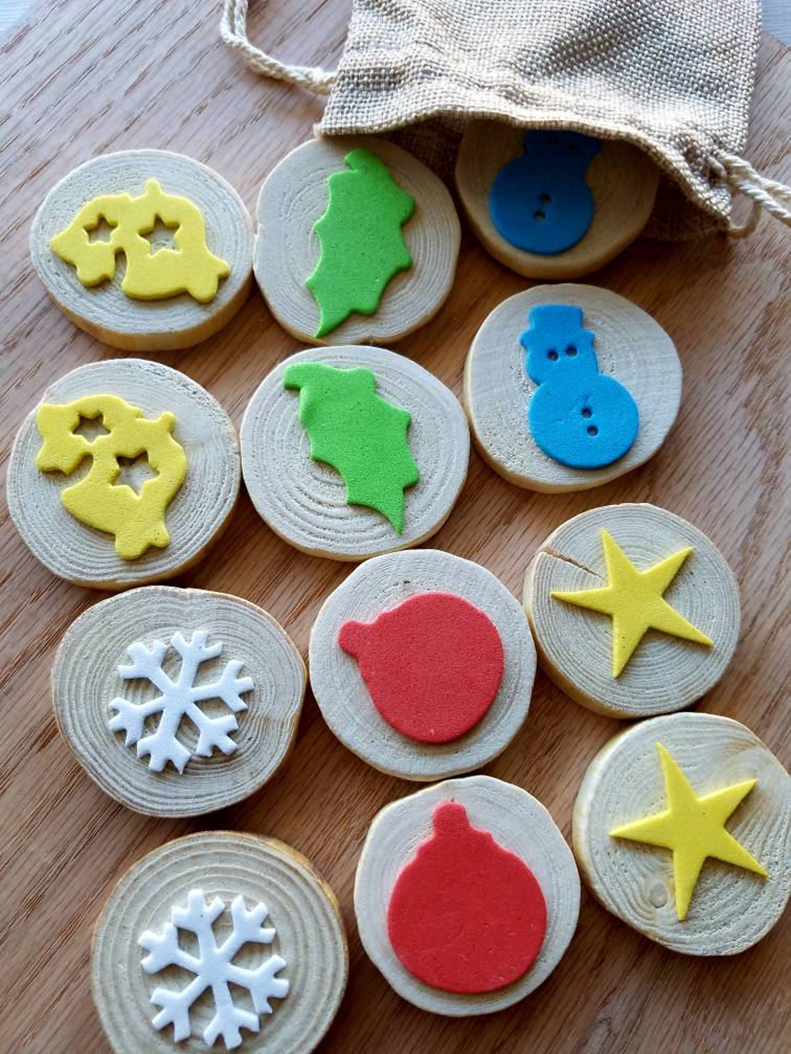 Snowflake Memory Matching Holiday Match up Montessori Waldorf - Etsy