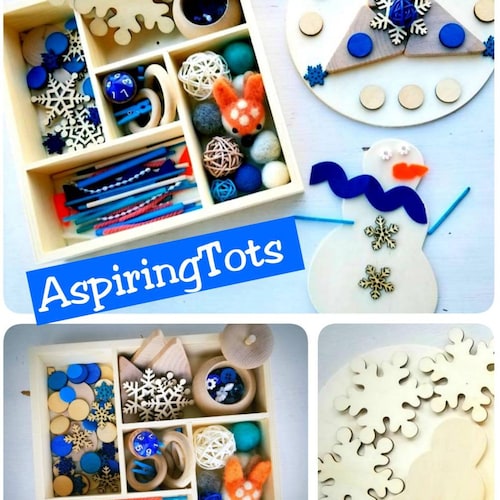 Winter Reggio Inspired Light Table Translucent Loose Parts - Etsy