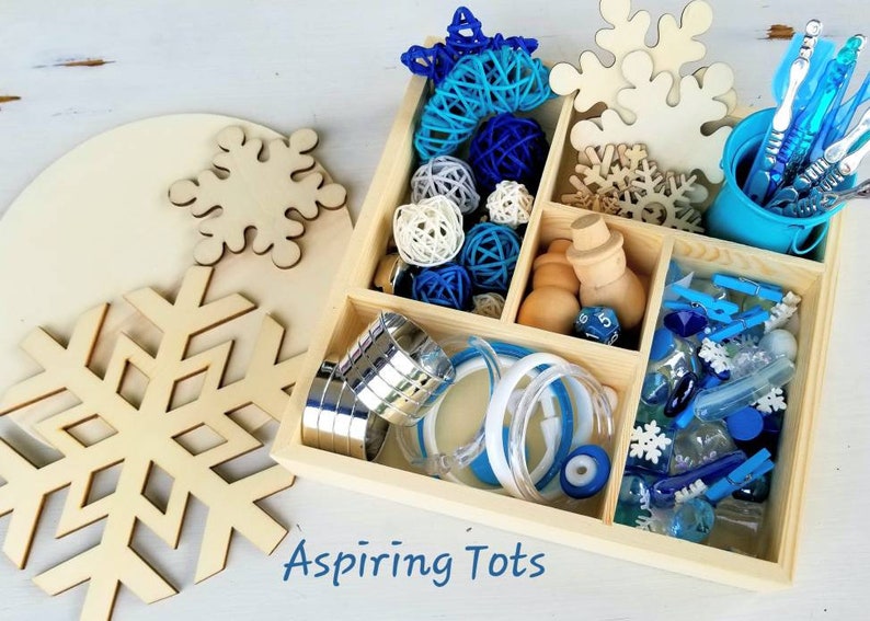 Snowflake Winter Reggio Emilia Inspired Loose Parts Montessori - Etsy