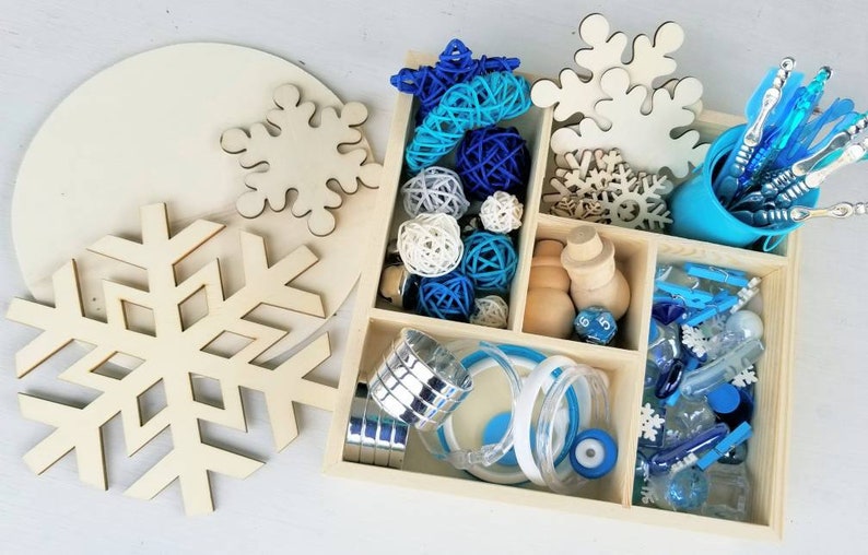 Snowflake Winter Reggio Emilia Inspired Loose Parts Montessori - Etsy