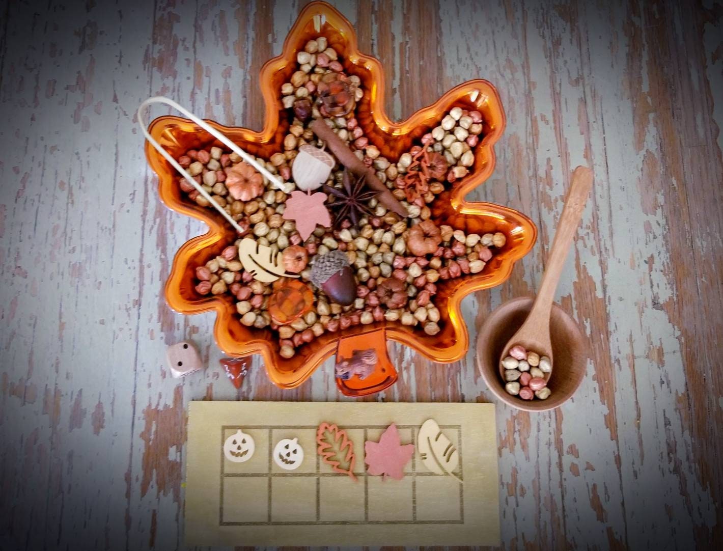 Seasonal Leaf Sensory Bin Reggio inspired Fall Loose Parts | Etsy