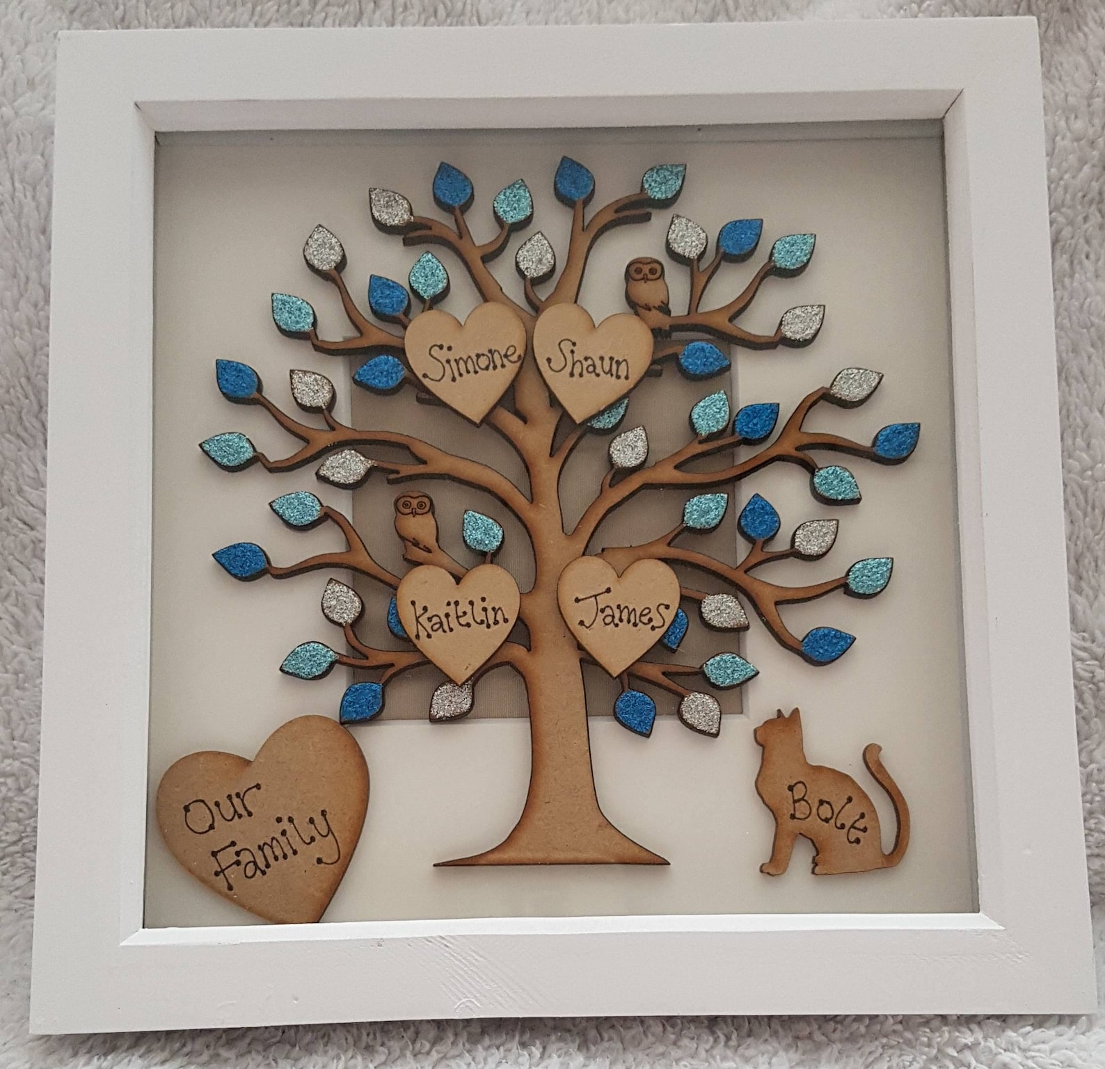 Personalised Family Tree Photo Box Ideal Gift - Etsy