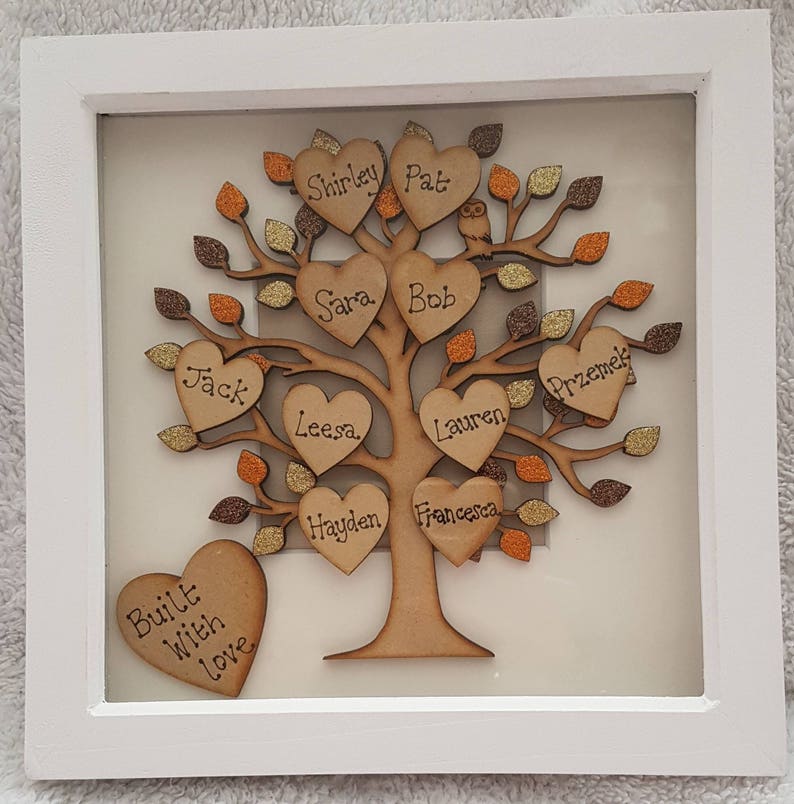 Personalised Family Tree Photo Box Ideal Gift - Etsy
