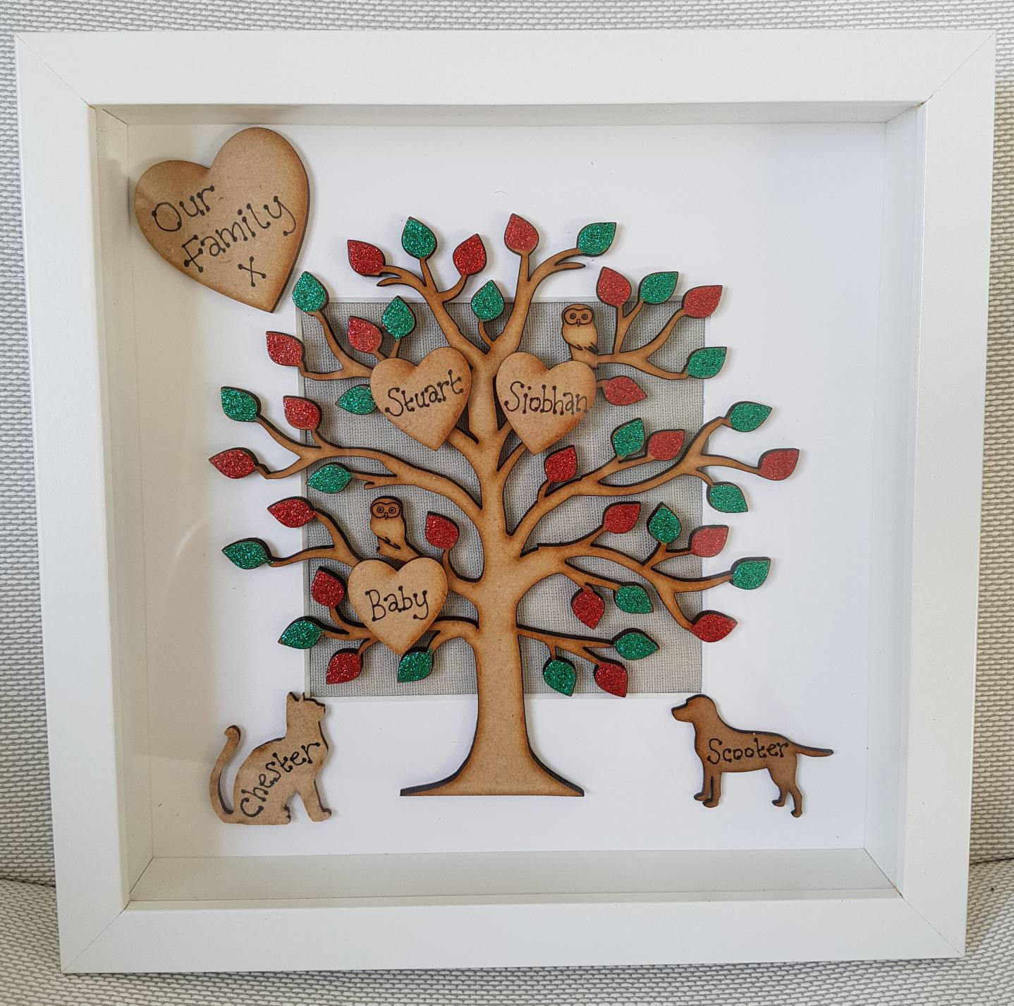 Personalised Family Tree Photo Box Ideal Gift - Etsy