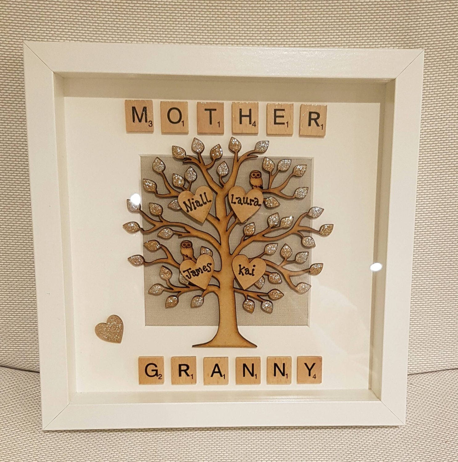 Personalised Family Tree Photo Box Ideal Gift - Etsy