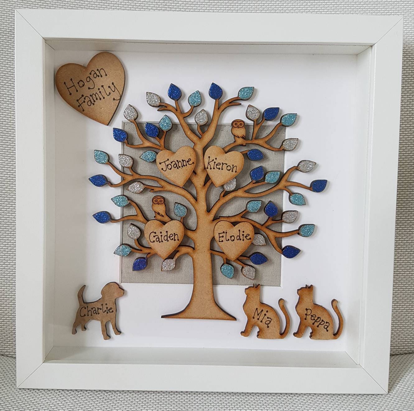 Personalised Family Tree Photo Box Ideal Gift - Etsy