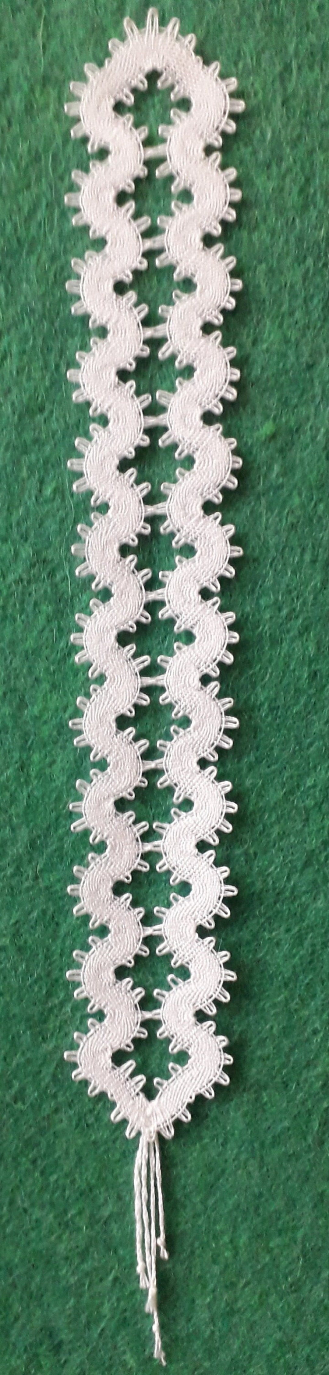 Wavy Bookmark Bobbin Lace Pattern - Etsy