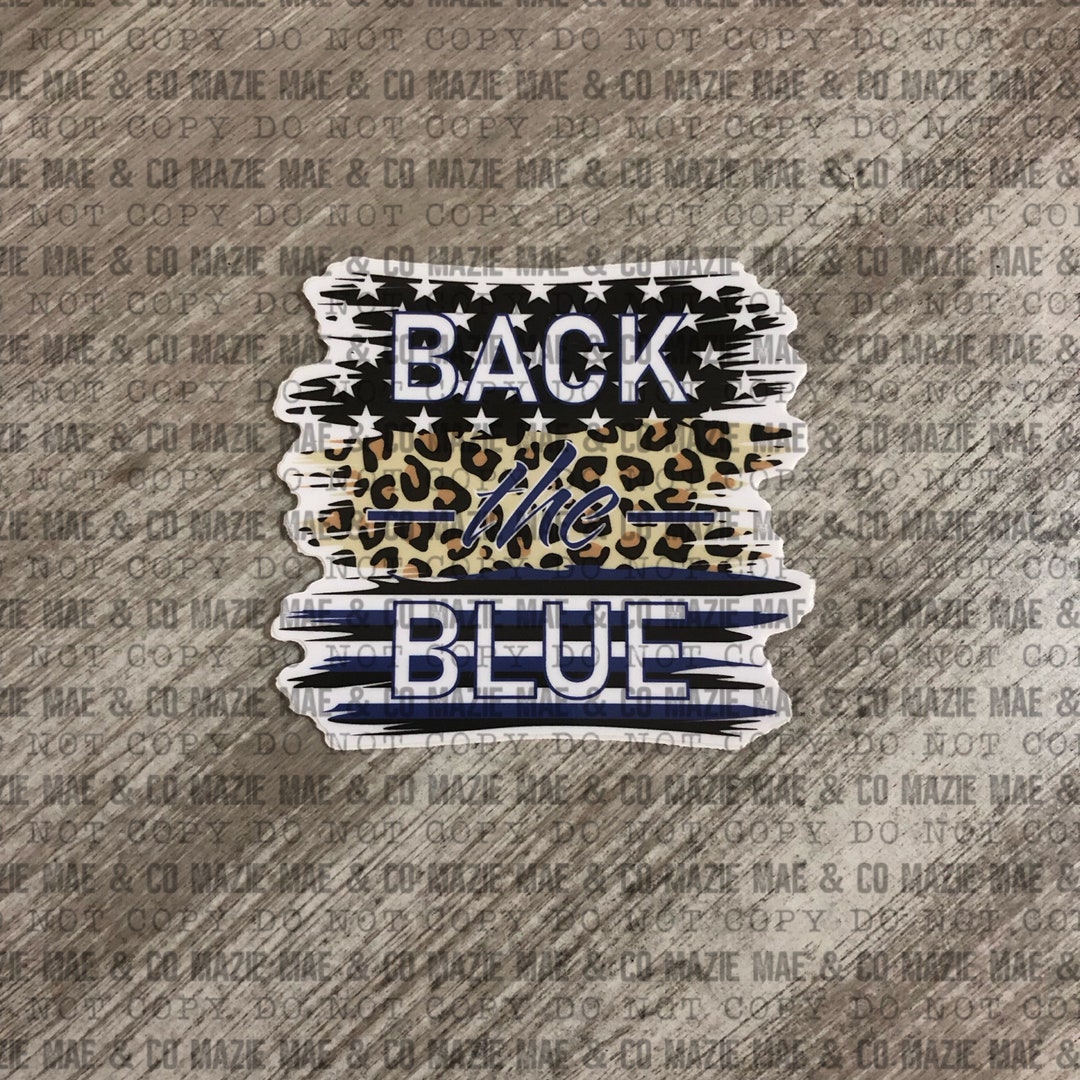 Thin Blue Line Sticker for Laptop Police Wife Gift Back the - Etsy