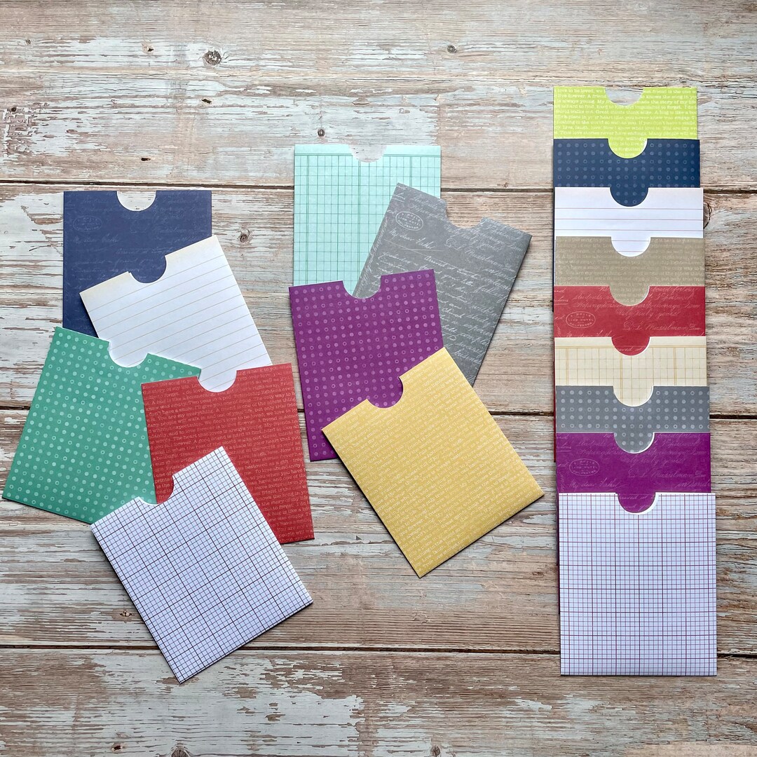 Journaling Paper Pockets, Vintage Junk Journal Accessories, Scrapbook ...