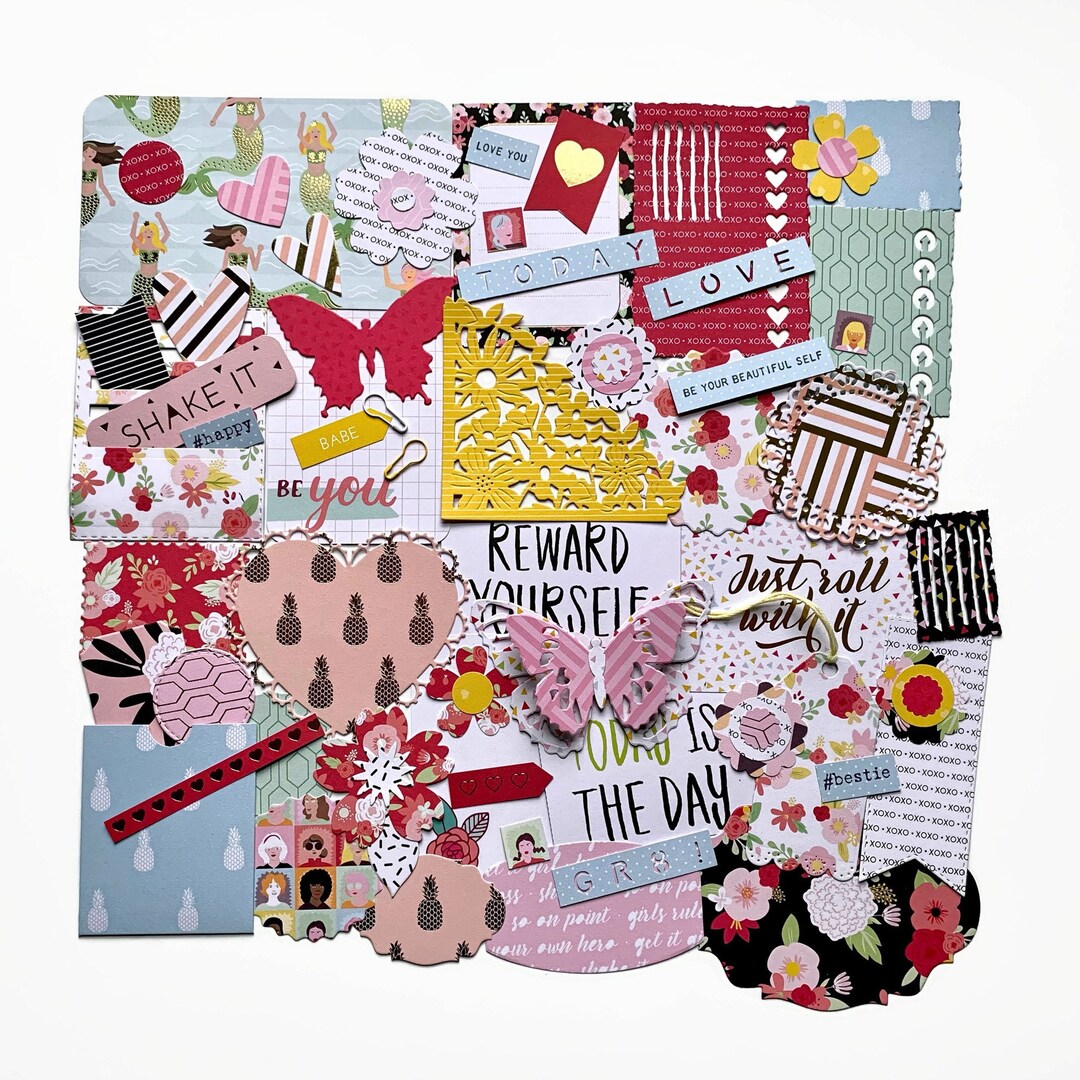 Junk Journal Embellishments, Girls Scrapbook Accessories, Scrapbooking ...