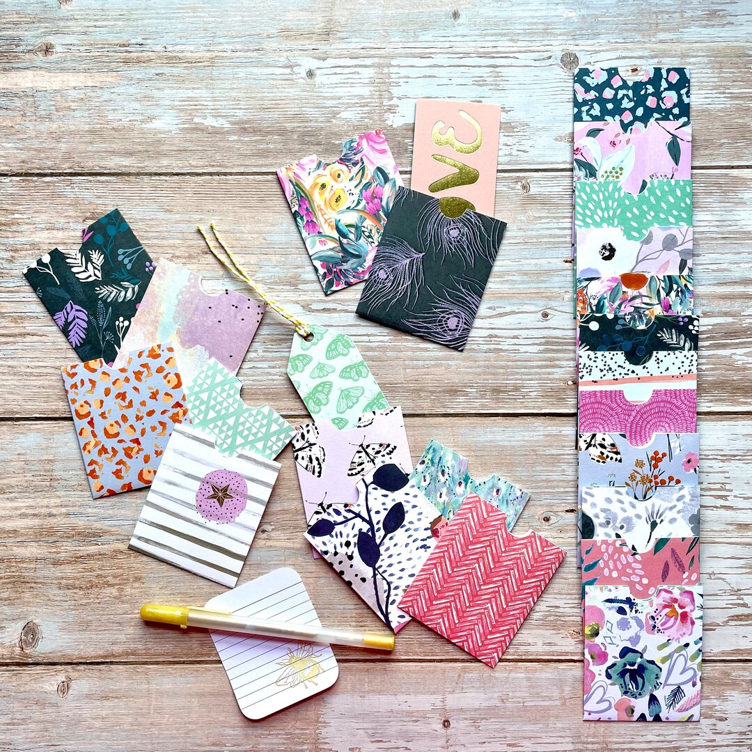 Paper Pockets for Scrapbooks and Junk Journals, Floral Scrapbooking ...