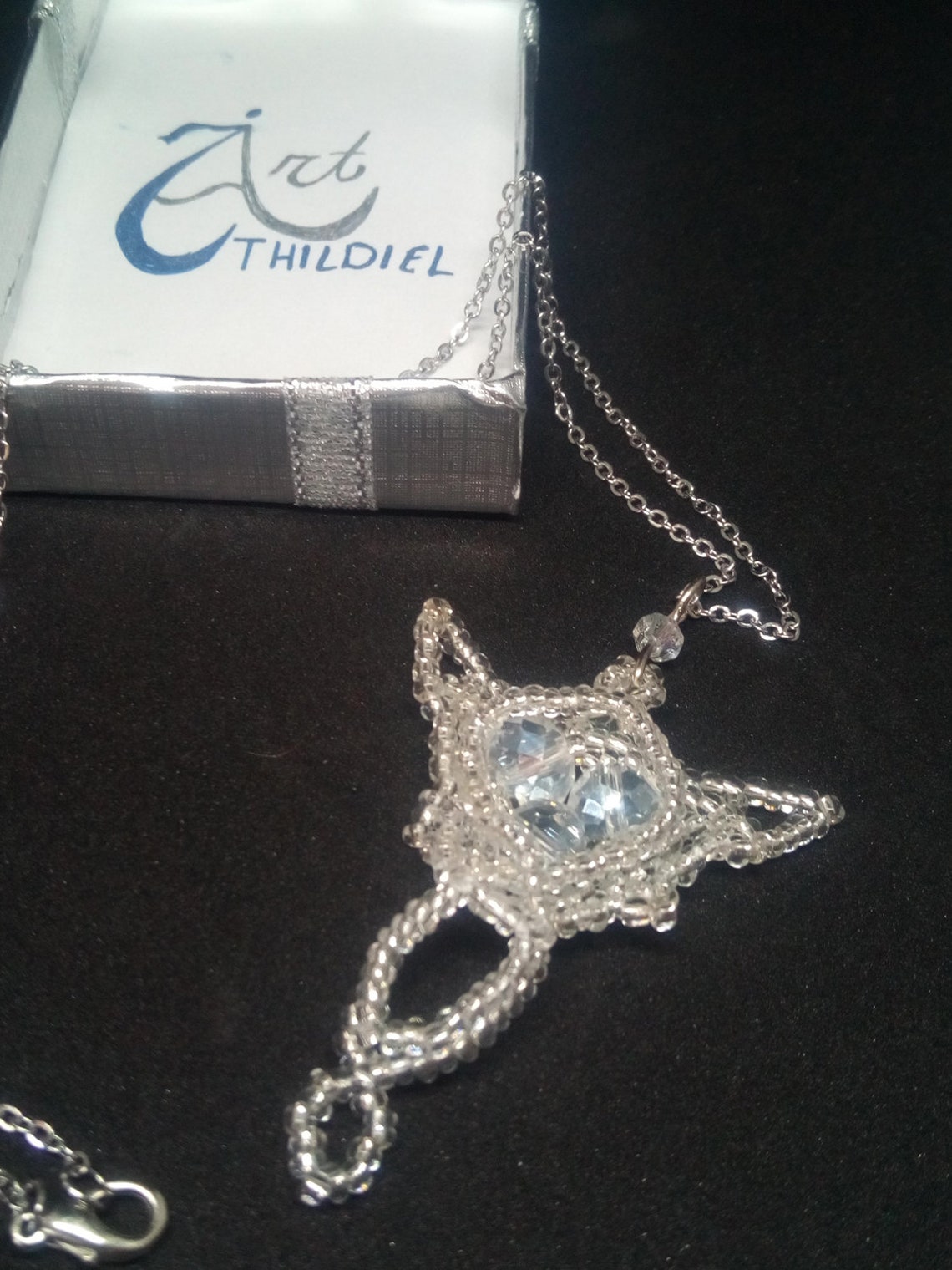 The Light of the Evenstar Lotr,handmade Jewelry,beaded Pendant,crystal ...