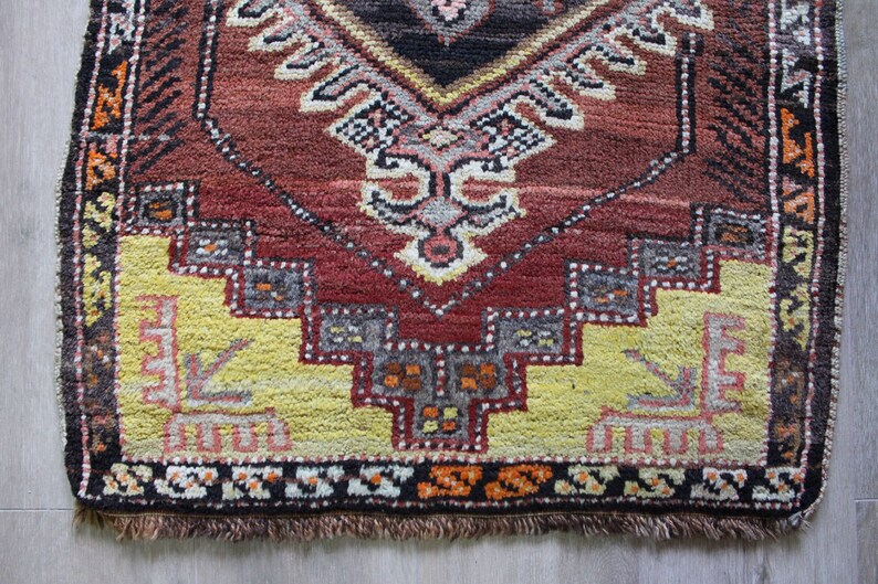 Around 60 Year Old Kars Pillow Carpet / Vintage, Authentic, Ethnic ...