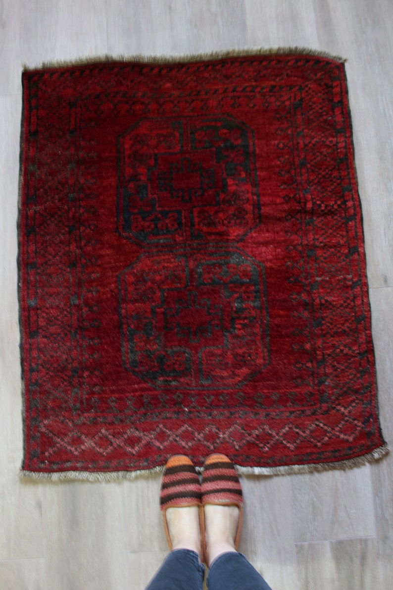 Around 60 Year Old Turkmen Carpet / Vintage, Authentic, Ethnic ...
