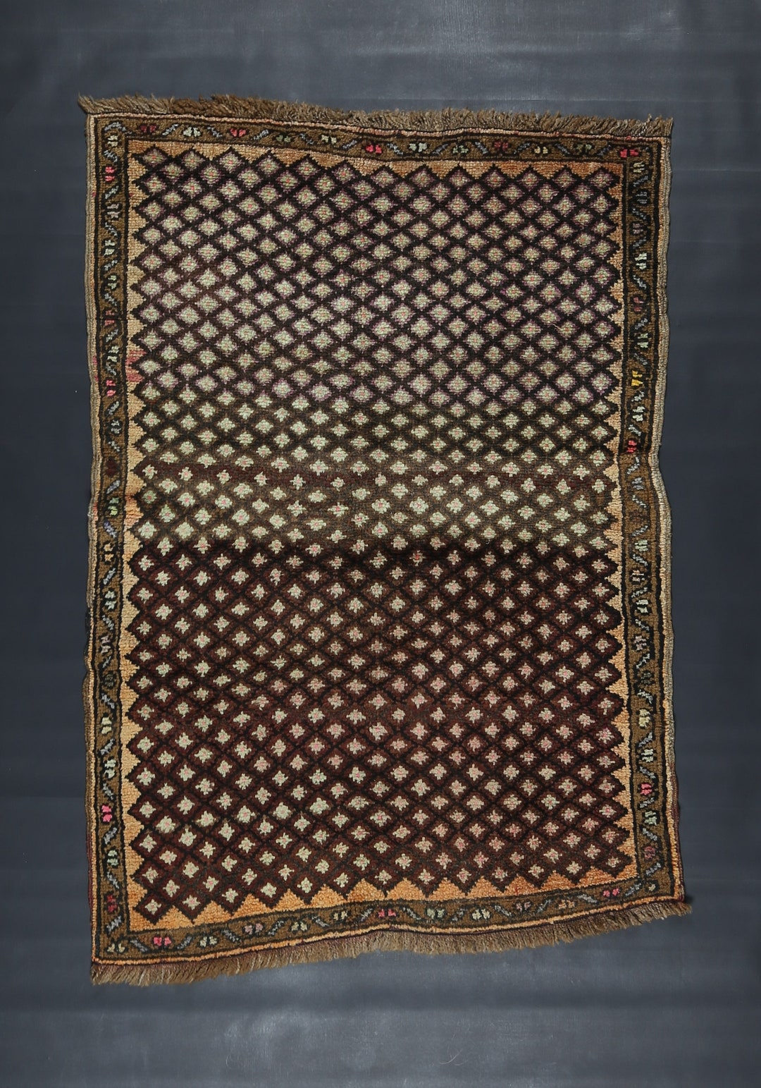 Around 60 Year Old Kars Carpet / Vintage, Authentic, Ethnic, Asymmetric ...