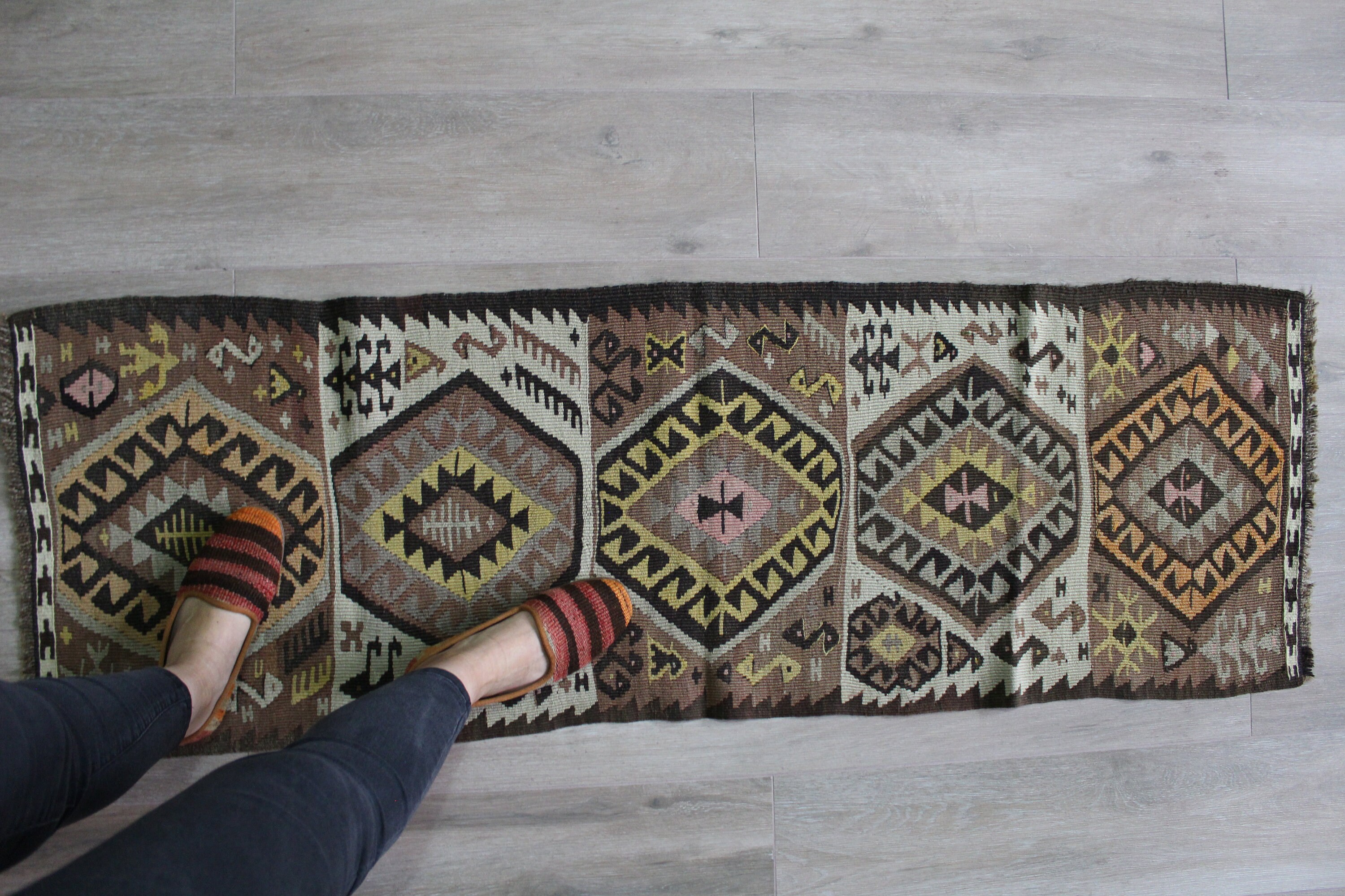 70 Year Old Kars Runner / Antique Runner / Vintage Runner / Pale Colour ...