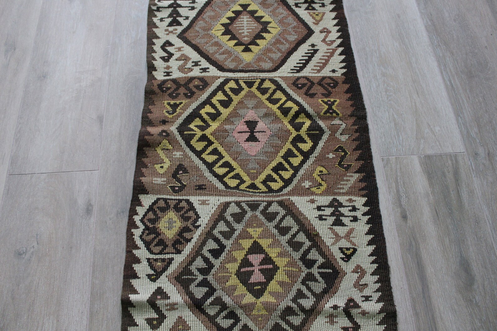70 Year Old Kars Runner / Antique Runner / Vintage Runner / Pale Colour ...