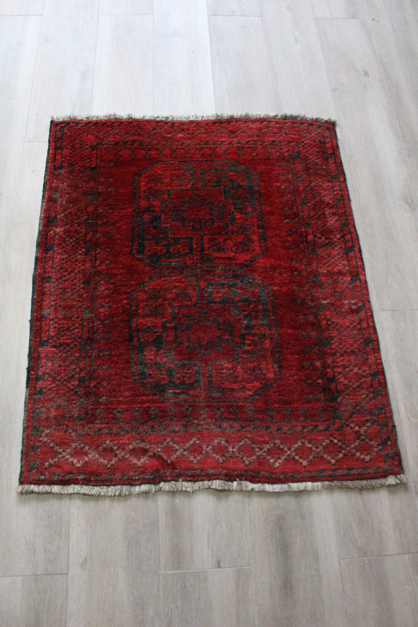 Around 60 Year Old Turkmen Carpet / Vintage, Authentic, Ethnic ...