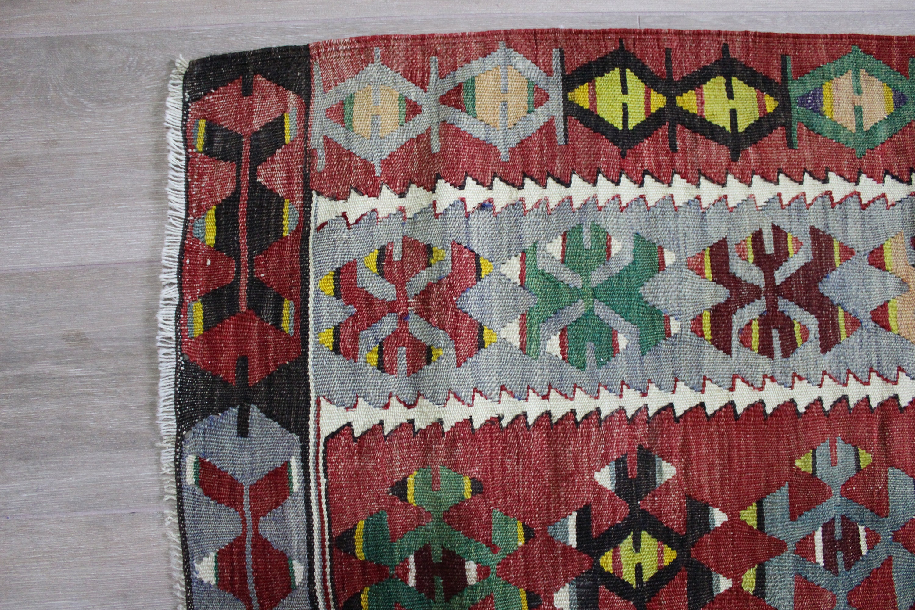50 Year Old Esme Kilim / Vintage, Authentic, Ethnic, Nomadic, Handwoven ...