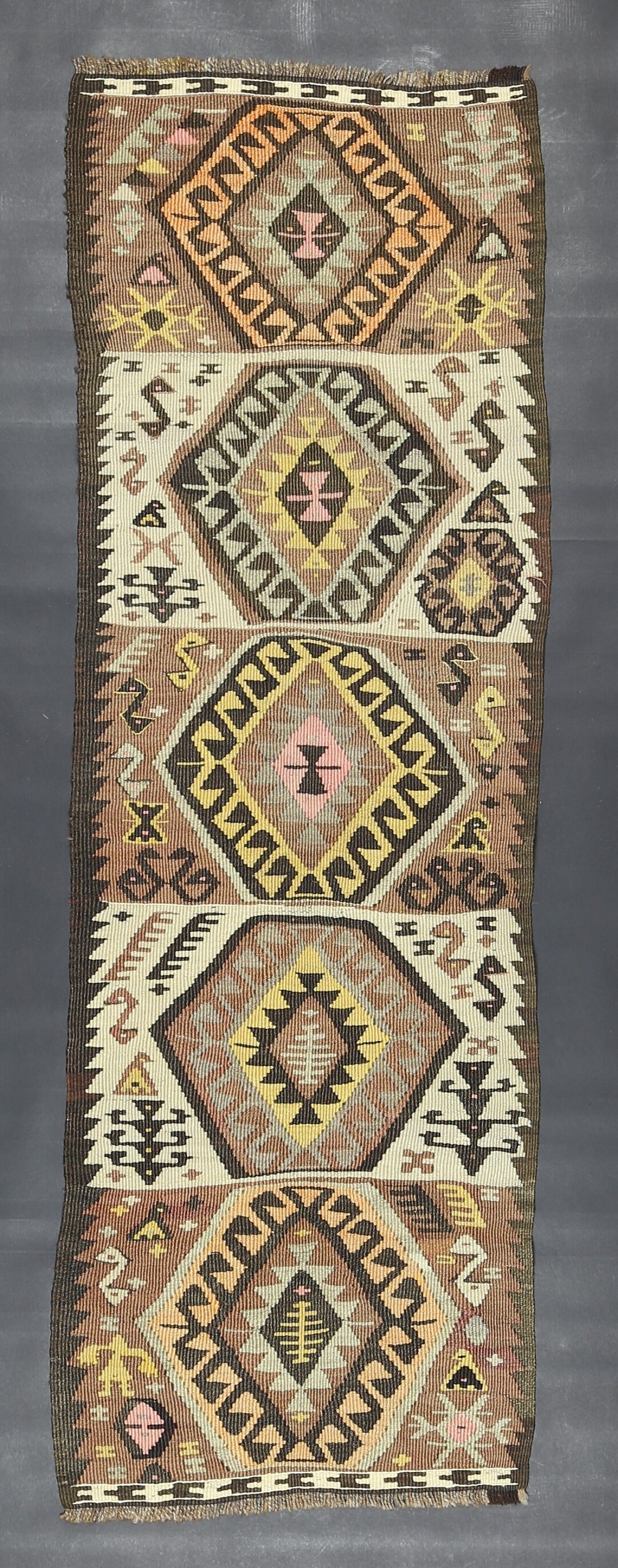 70 Year Old Kars Runner / Antique Runner / Vintage Runner / Pale Colour ...