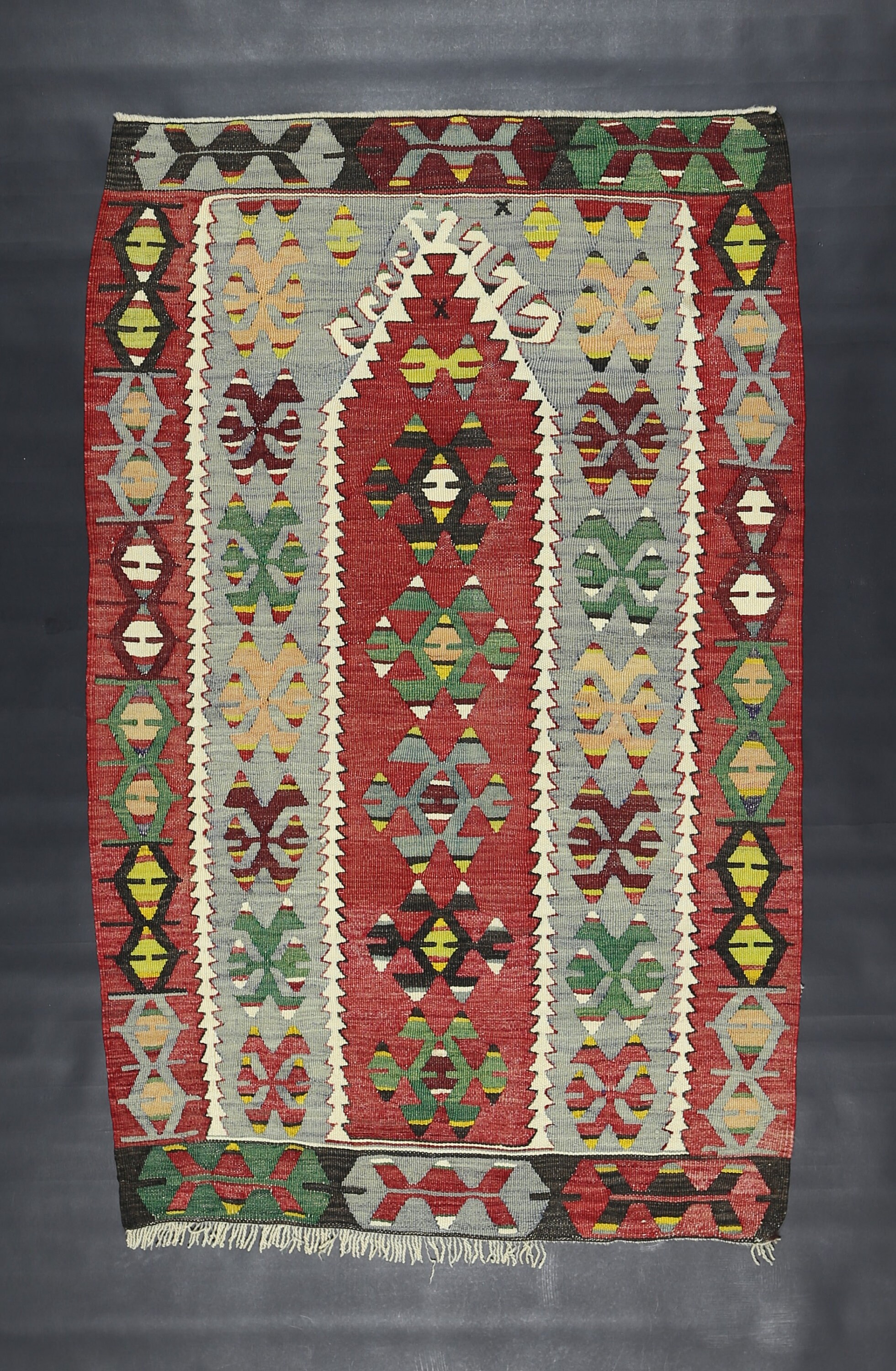 50 Year Old Esme Kilim / Vintage, Authentic, Ethnic, Nomadic, Handwoven ...
