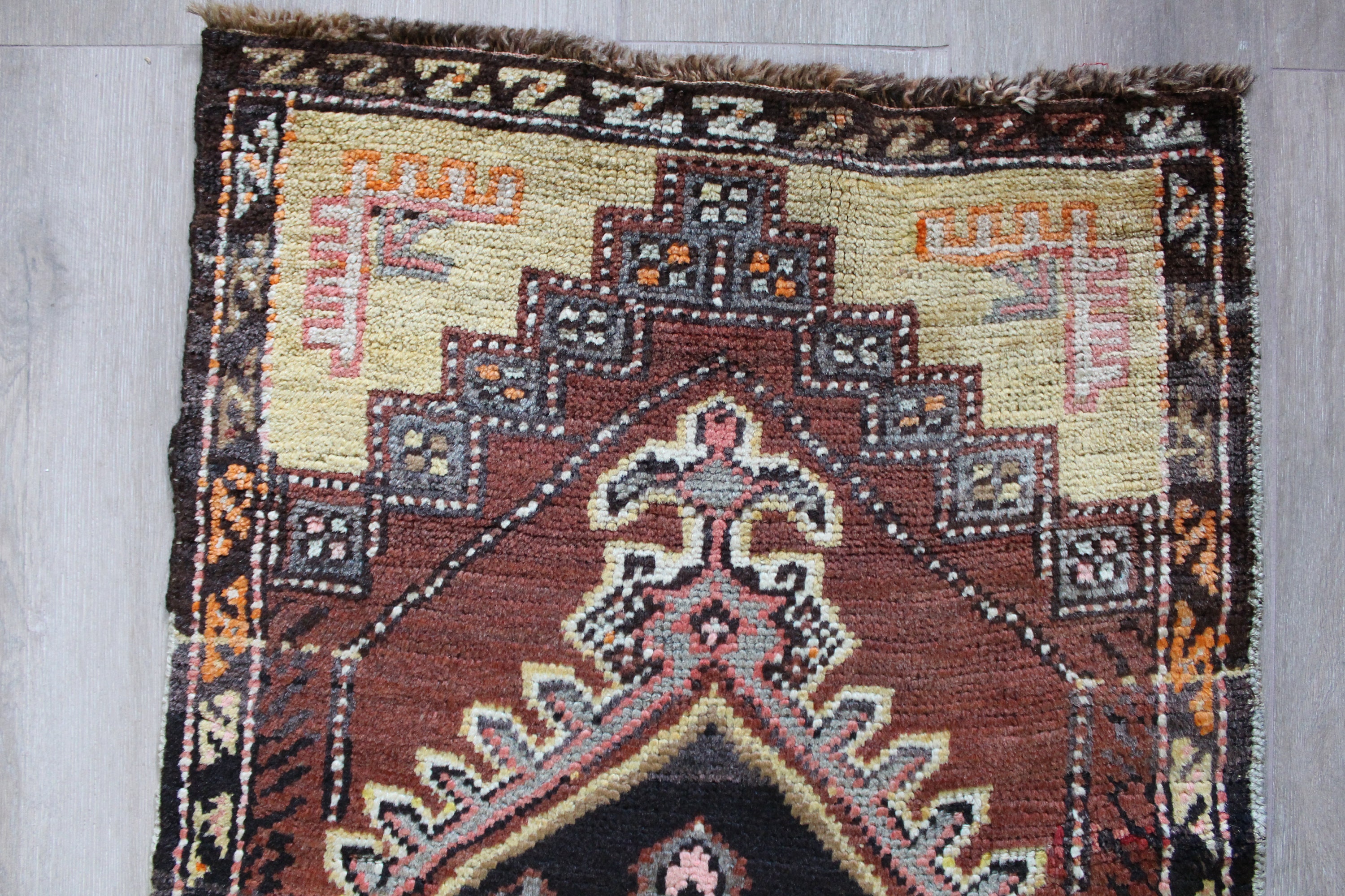 Around 60 Year Old Kars Pillow Carpet / Vintage, Authentic, Ethnic ...