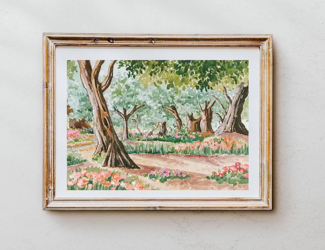 The Garden of Gethsemane, Gethsemane, Gethsemane Landscape, Easter Art ...